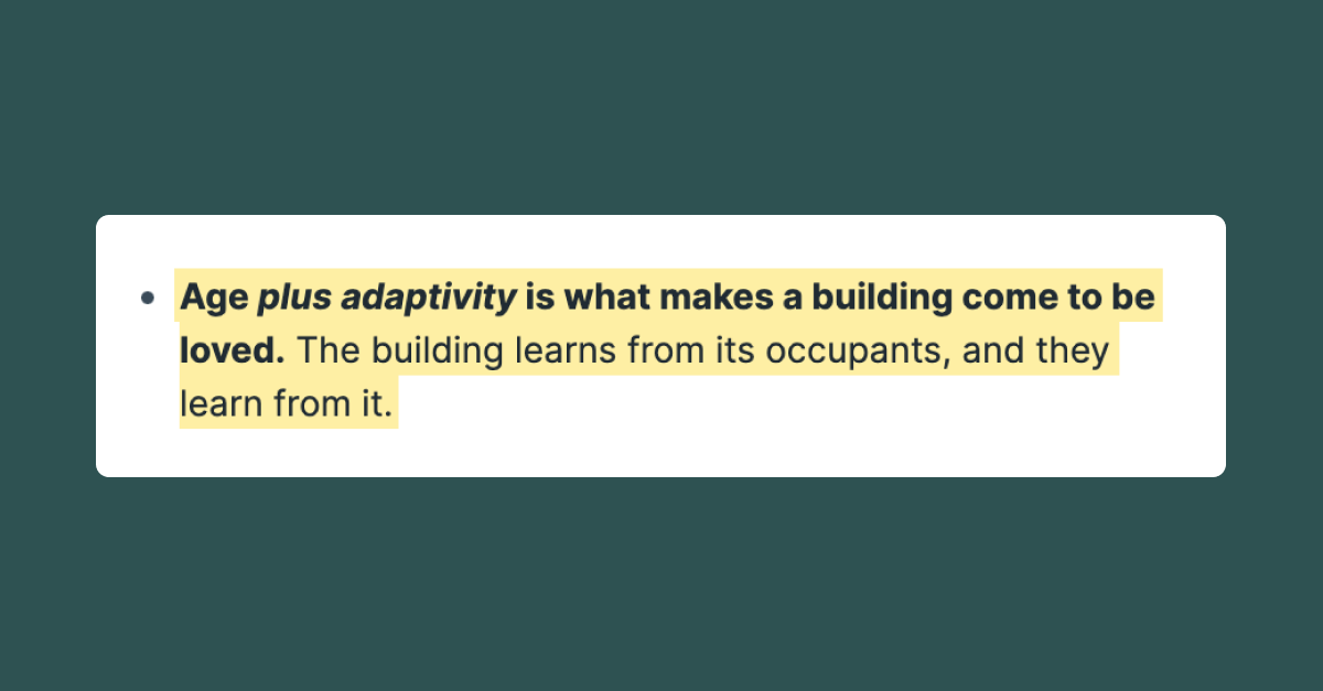 Reading note: How Buildings Learn — Emmanuel Quartey